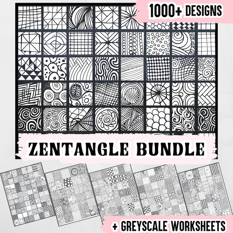 Get Zen With 1000 Zentangle Art Designs, Perfect for Creative ...
