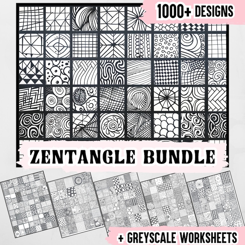 Zentangle Pattern - Etsy