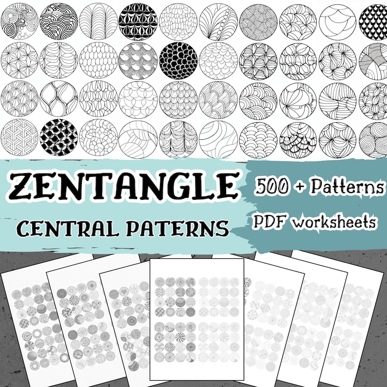 Zentangle Tutorials & Patterns | Art Therapy | Meditative Drawing ...