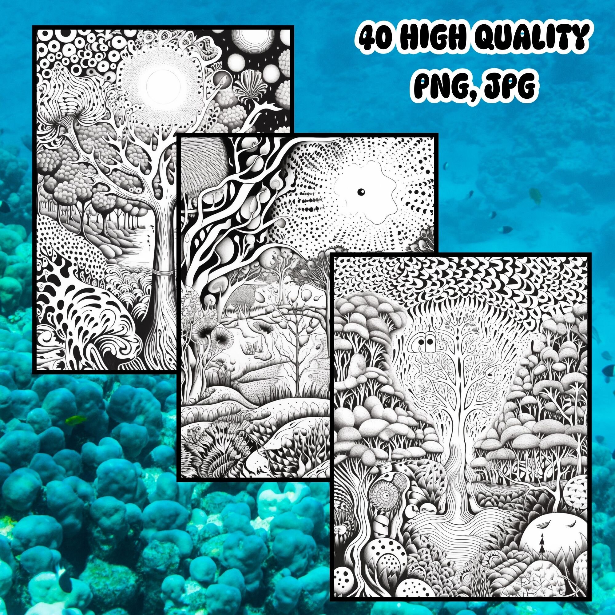 Zen Art With Nature Inspired Worksheets and Doodle Coloring Pages ...