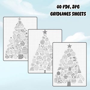 Christmas With Zentangle Patterns: Tree Inspired Art and Doodling ...