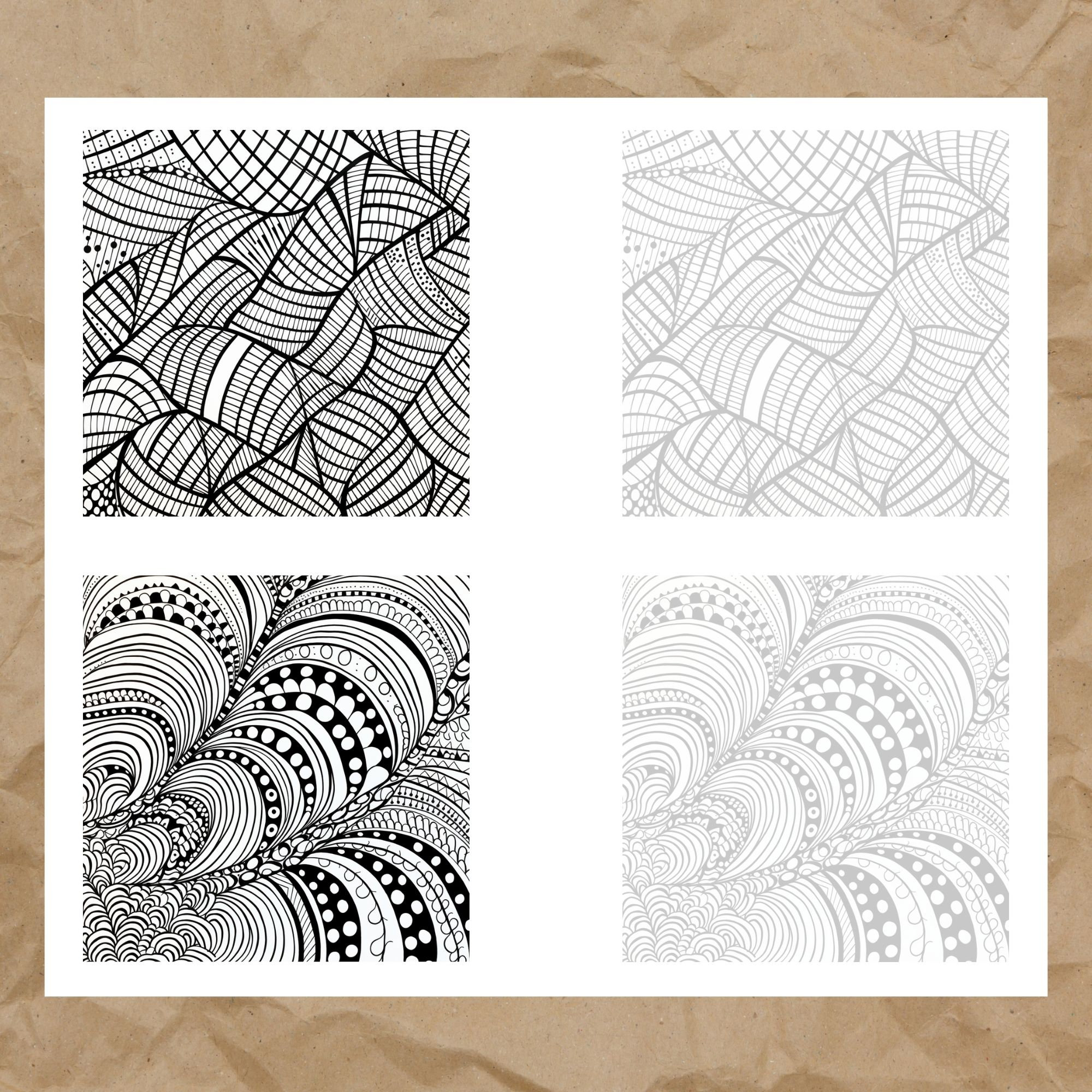 Zentangle Designs, Zentangle Pattern Templates for Relaxation and ...