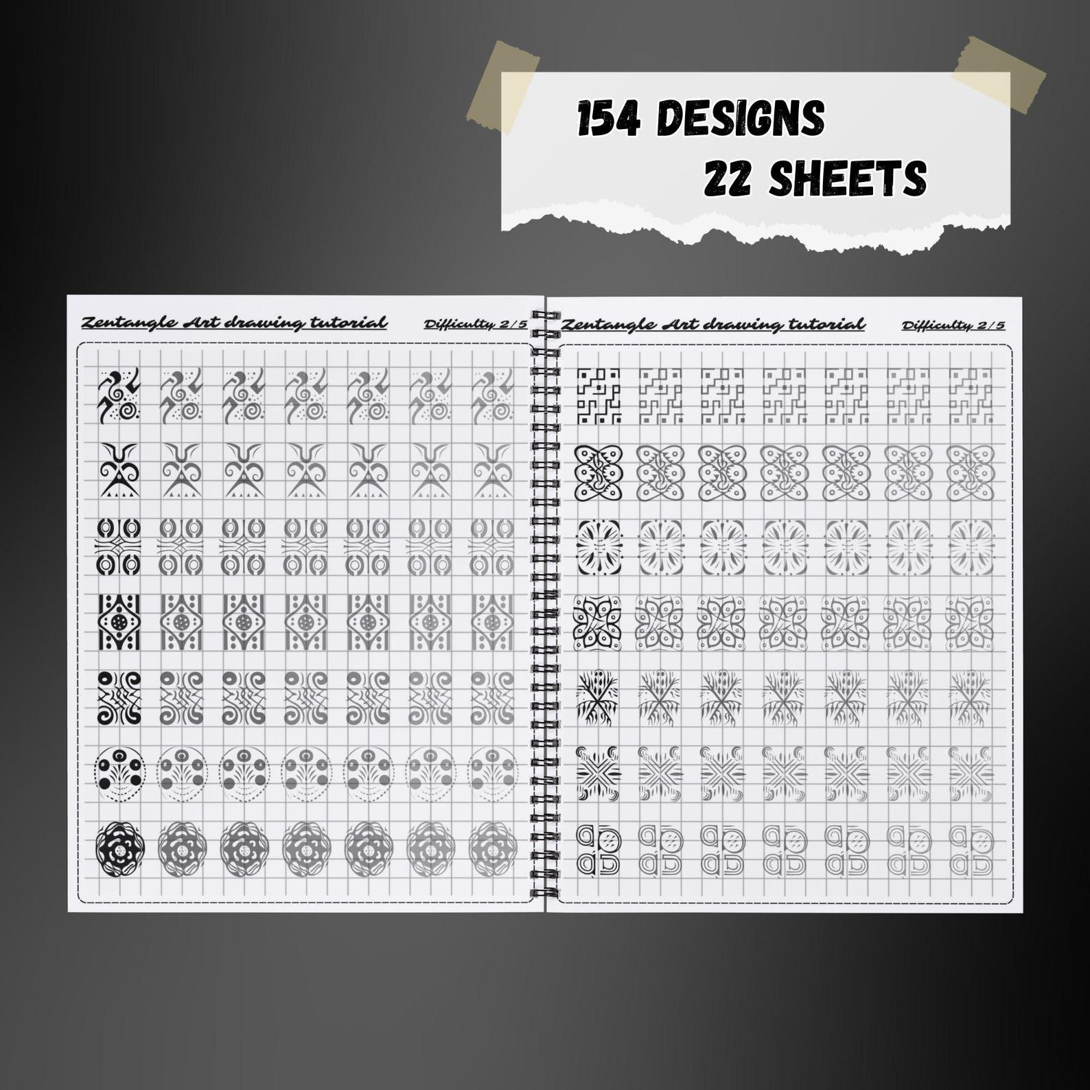 Master the Art of Patterns: Beginner's Mandala Art Guide, Zentangle ...