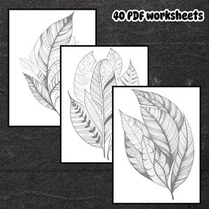 Zentangle Leaves Designs: Comprehensive Tutorials, Patterns, and ...