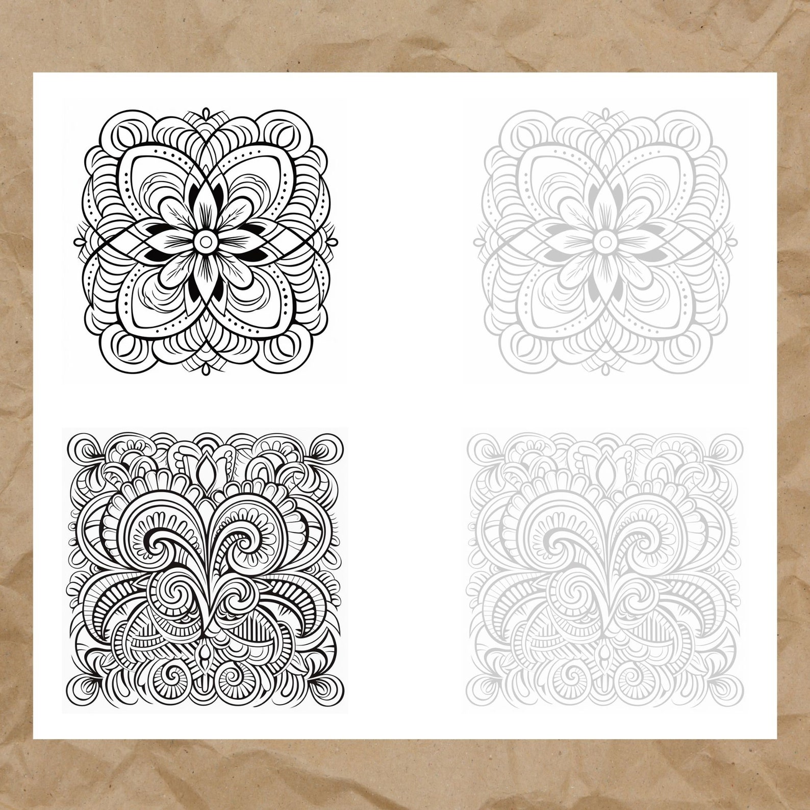 Zentangle Patterns Easy to Follow, Downloadable PDF and JPEG Tutorials ...