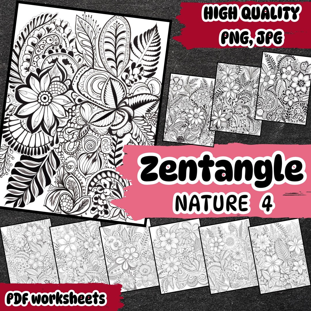 Zentangle Nature With Botanical Design Tutorials & Patterns ...