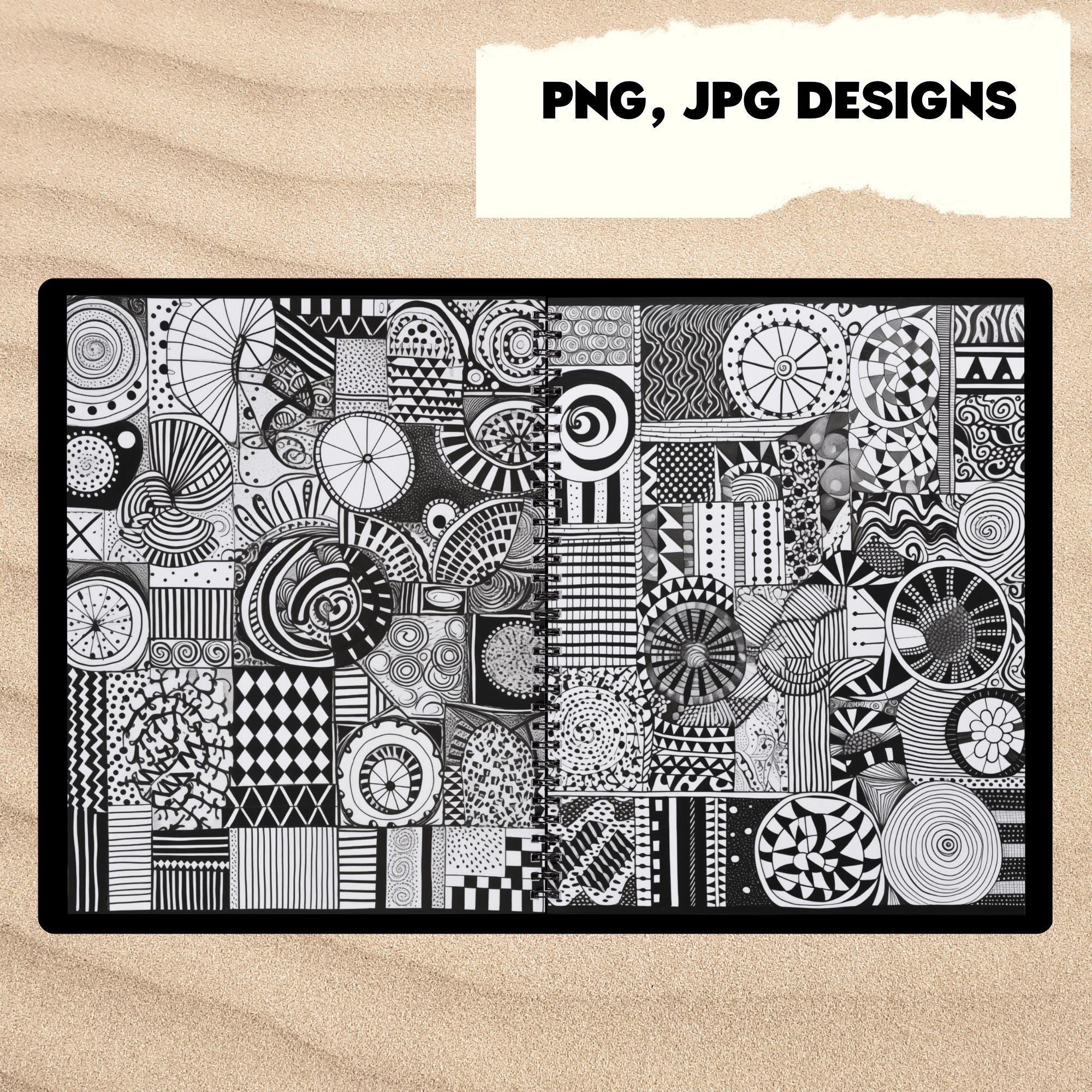 Zentangle Art, Zentangle Practice Sheets, Zendoodle Patterns, Zentangle ...