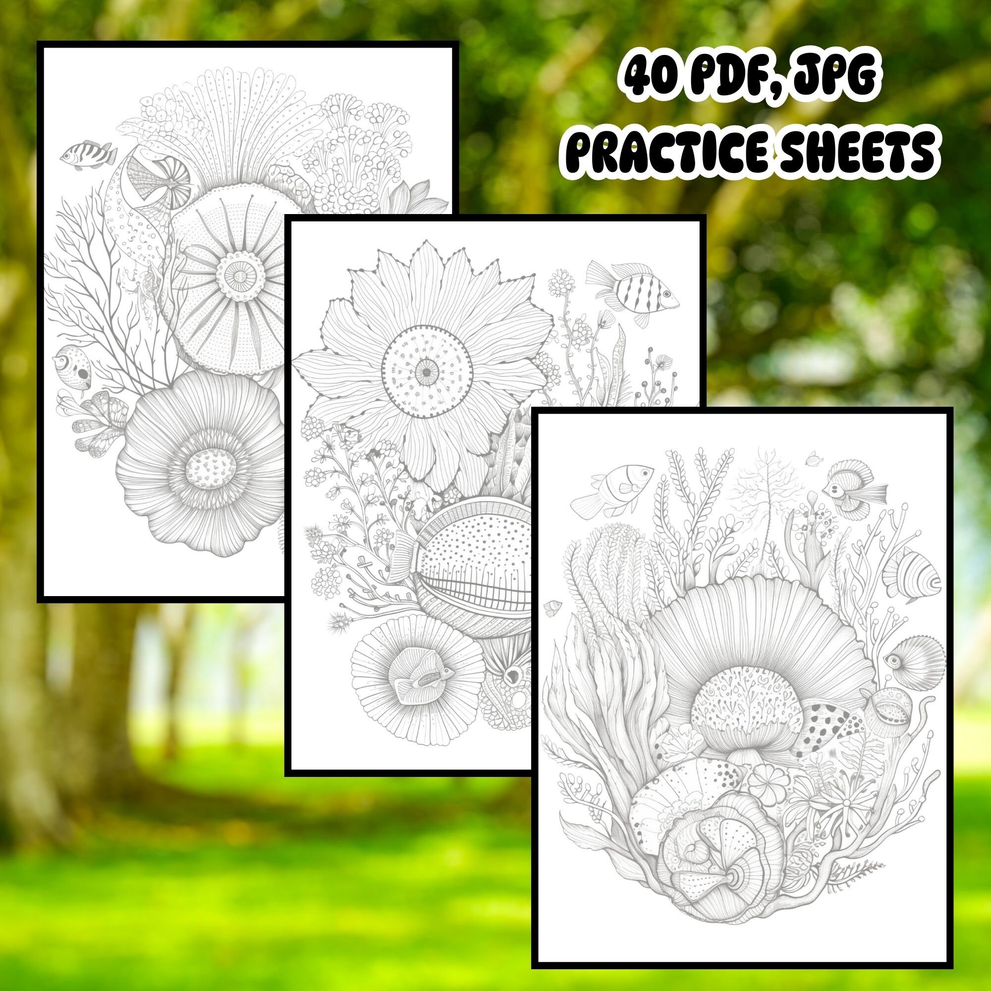 Zentangle Coloring Page, Doodle Art Work, Cute Things to Draw ...