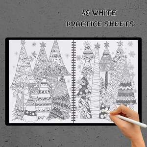 Creative Festive Tree Art - Zen Doodle Worksheets for Mindful ...