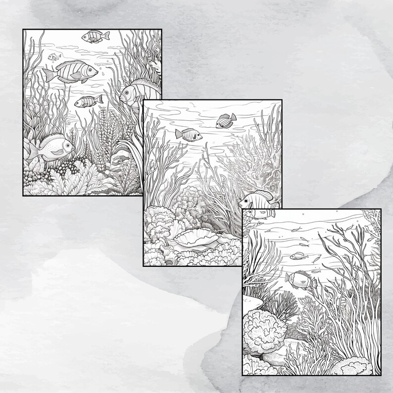 Enchanting Underwater World With Our Captivating Coloring Book Pages ...