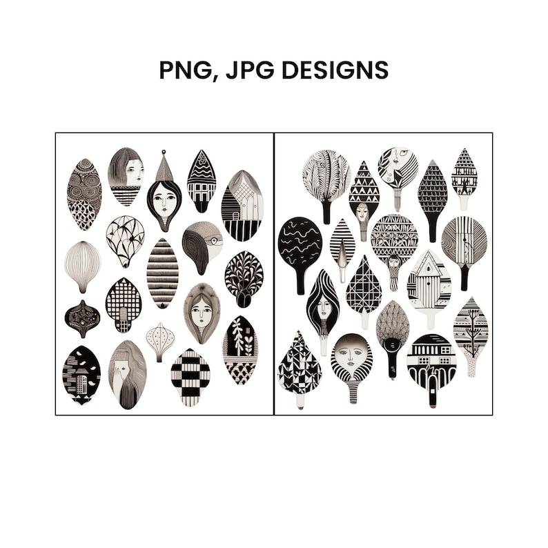 Zentangle Doodle Kit – 700+ Printable Art Therapy Patterns (PDF PNG JPG ...