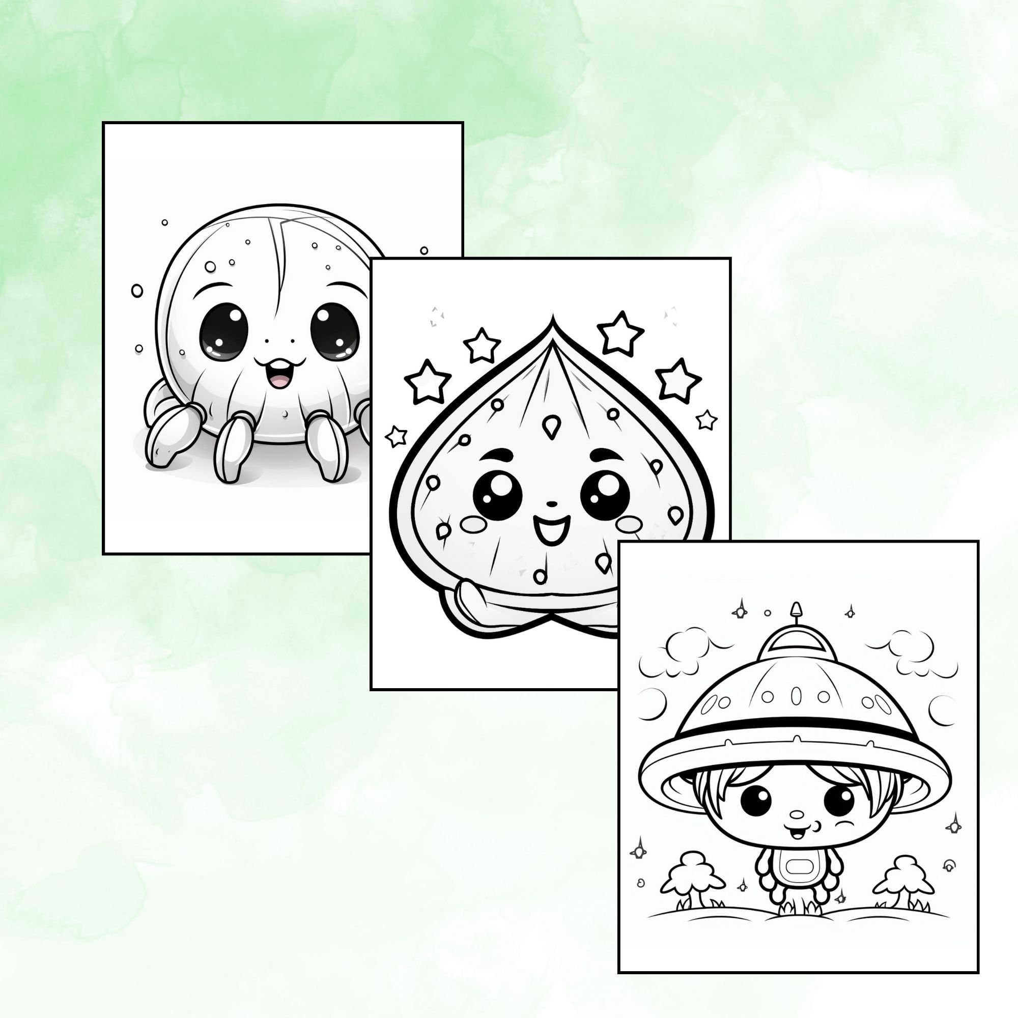 Cute and Easy Kawaii Coloring Pages for All Ages, Explore Our Adorable ...