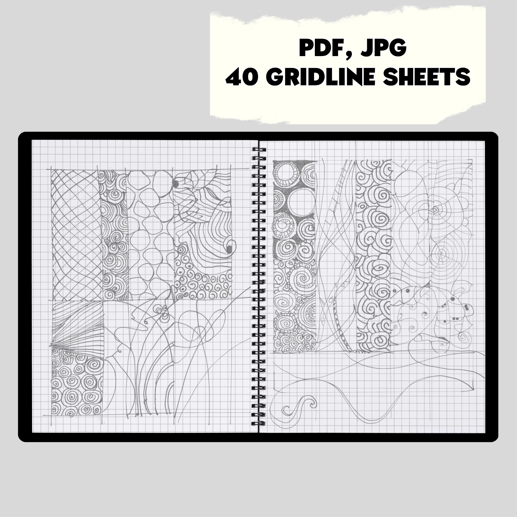 Zentangle Patterns & Templates, Beginner Training Set, Line Practice ...