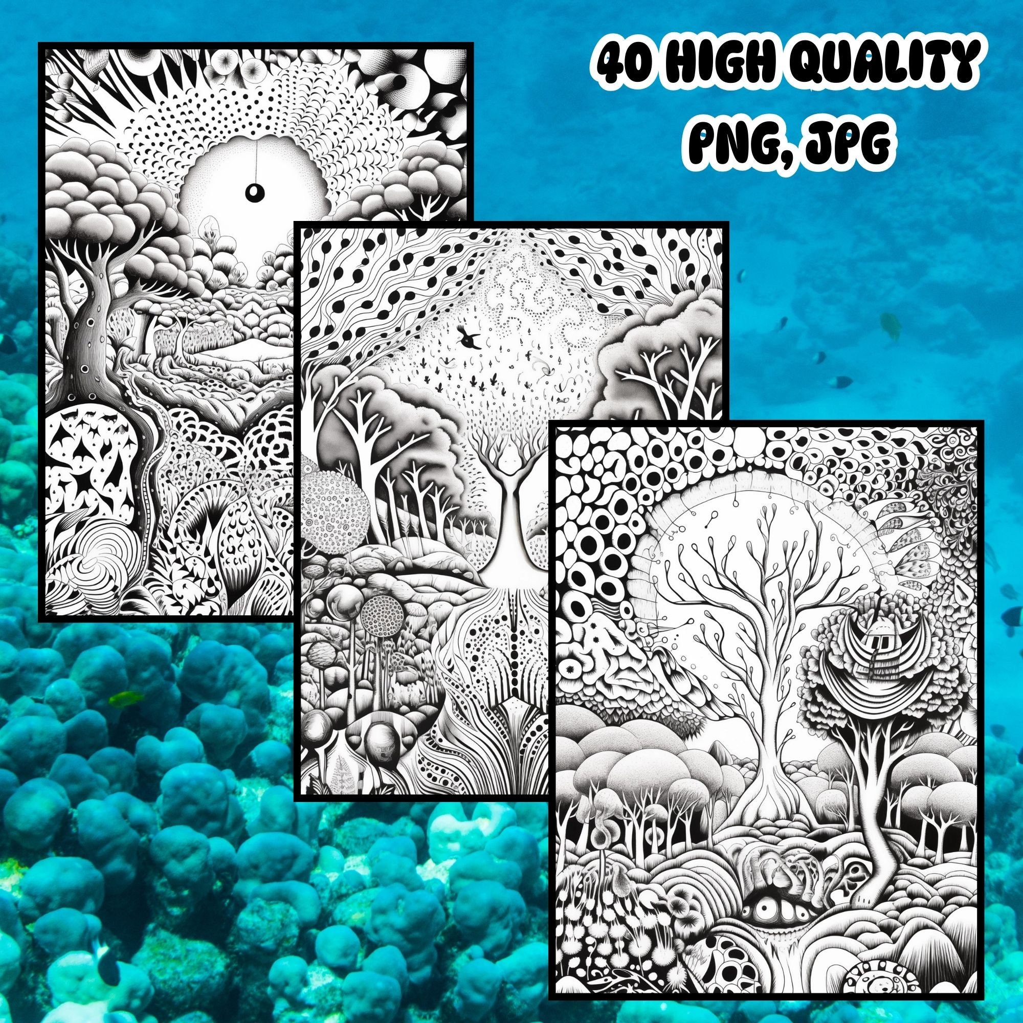 Zen Art With Nature Inspired Worksheets and Doodle Coloring Pages ...