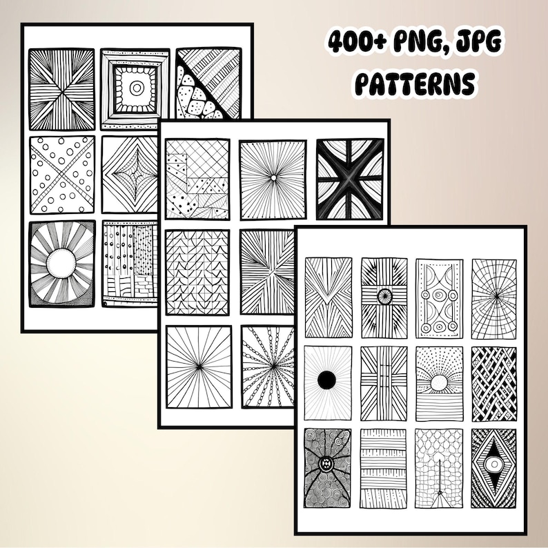 Ultimate Zentangle Art Kit: 400 Patterns & Relaxation Worksheets for ...