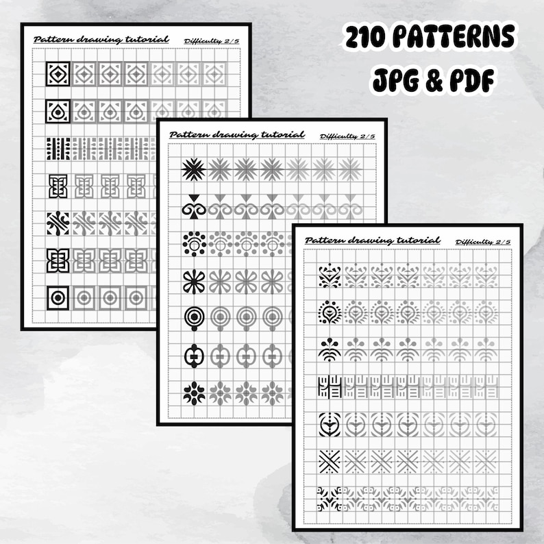 Mandala Art Pattern Sheets: Beginner DIY Drawing Templates (PDF, JPG ...
