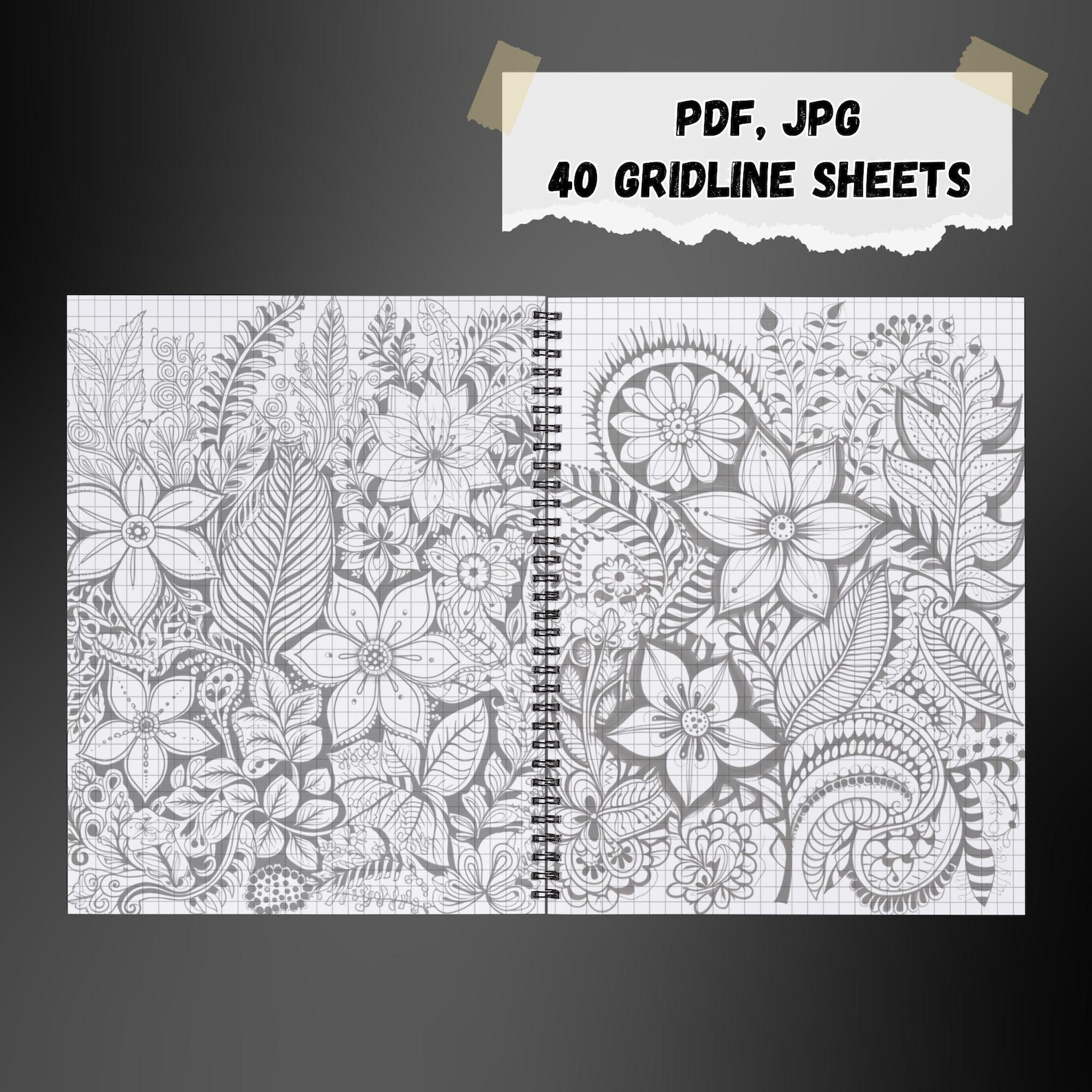 Botanical Zentangle Pattern Tutorials, Floral Doodle Art (PDF) - Etsy