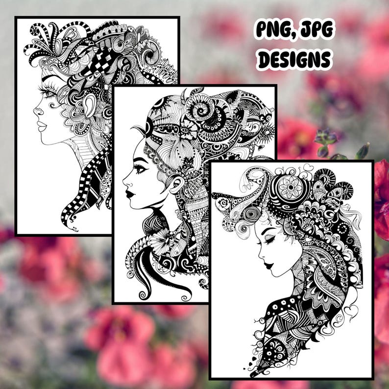 Zentangle Patterns for Unique Women's Hair Designs: Explore Intricate ...