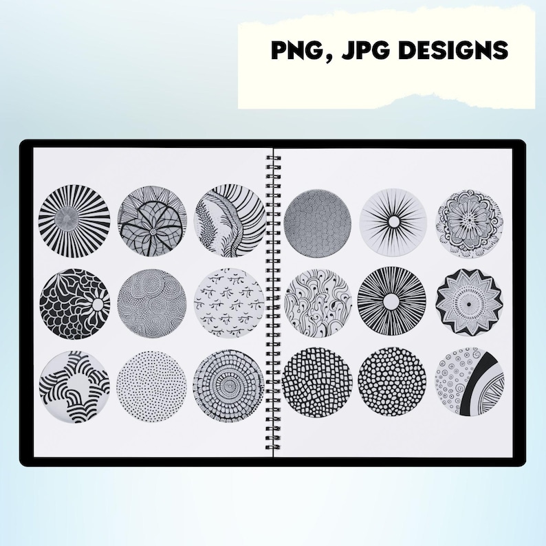 Simple Zentangle Patterns | Printable Doodle Worksheets | Easy Zen ...