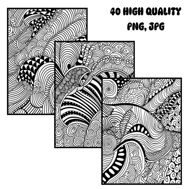 Zentangle Art Patterns, Beginner Friendly, Creative Templates (PDF, JPG ...