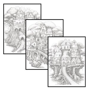 Zentangle Kit, Dark Realms Elven Scenery, Zen Art, Zentangle Magic ...