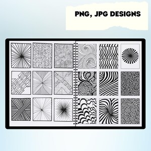 Art of Zentangle With Intricate Patterns and Comprehensive Practice ...