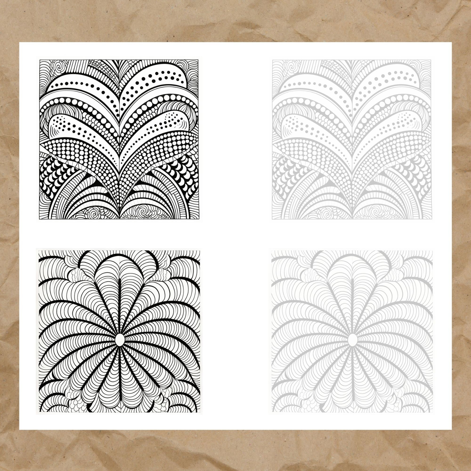Zentangle Designs, Zentangle Pattern Templates for Relaxation and ...