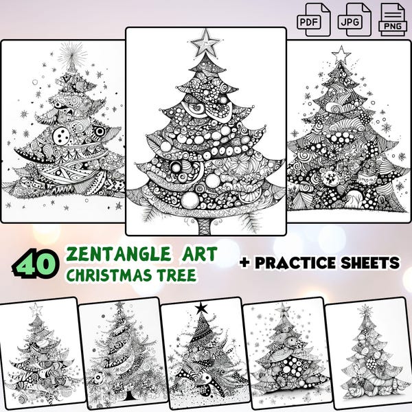 Zentangle Christmas - Etsy