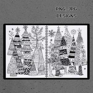 Creative Festive Tree Art - Zen Doodle Worksheets for Mindful ...