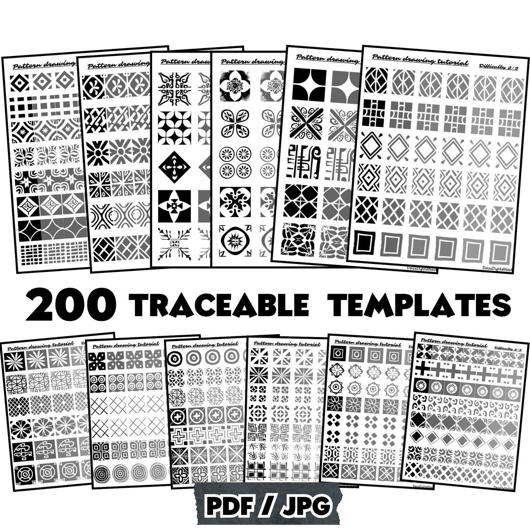 Beginner Mandala Tracing and DIY With Zentangle Art Pattern, Tangle ...