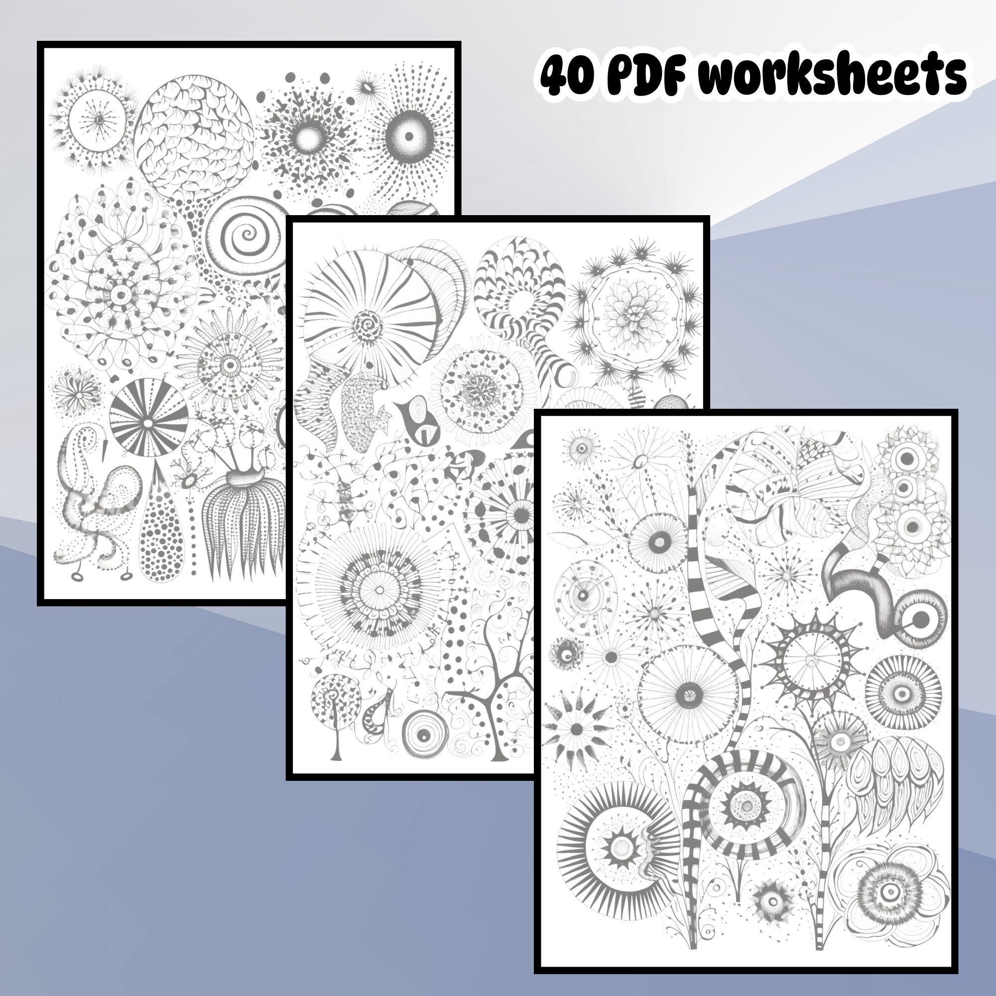 Zentangle Unusual Designs, Explore Original Ornaments, Masterful ...