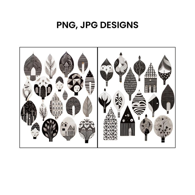 Zentangle Doodle Kit – 700+ Printable Art Therapy Patterns (PDF PNG JPG ...