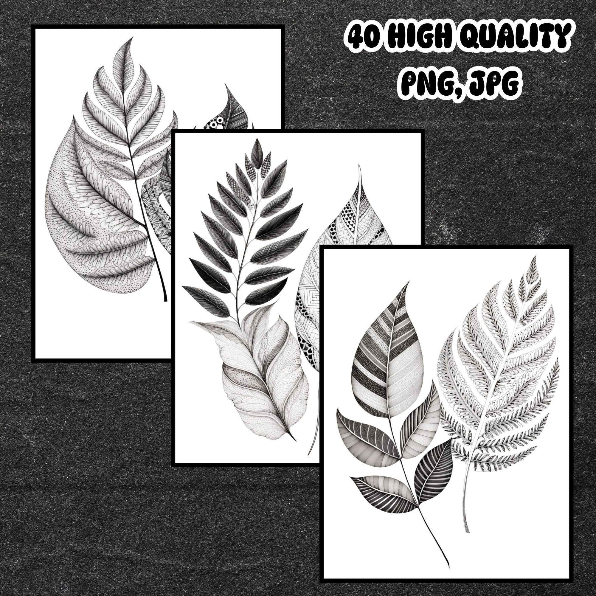 Zentangle Leaves Designs: Comprehensive Tutorials, Patterns, and ...