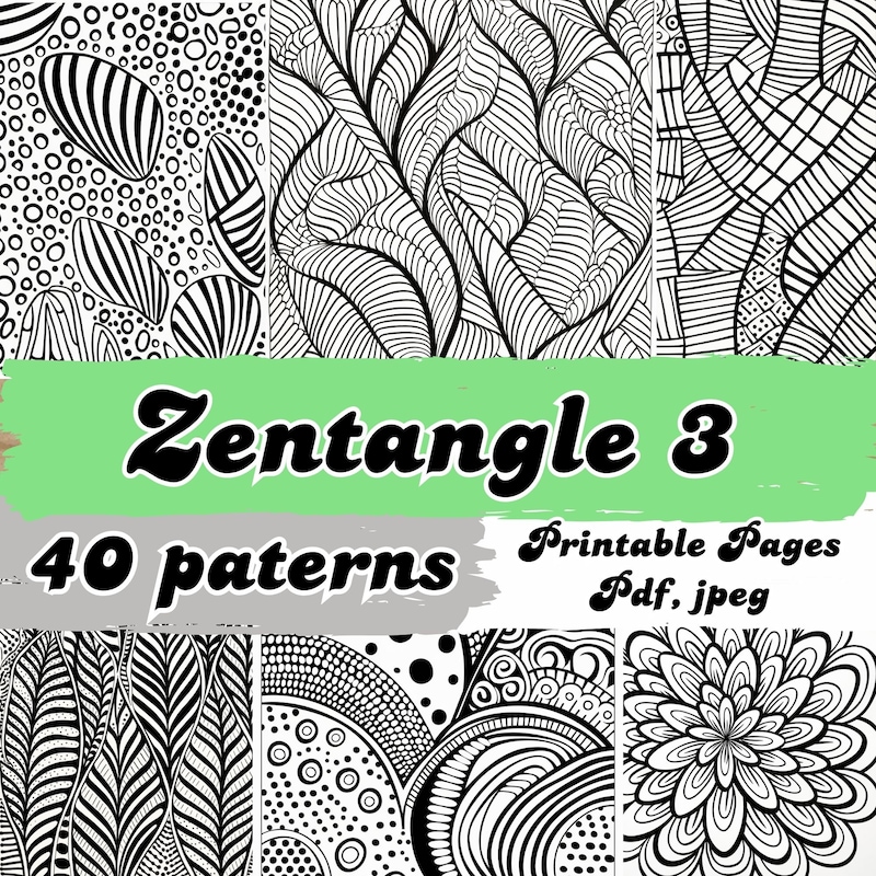 Zentangle Designs - Etsy