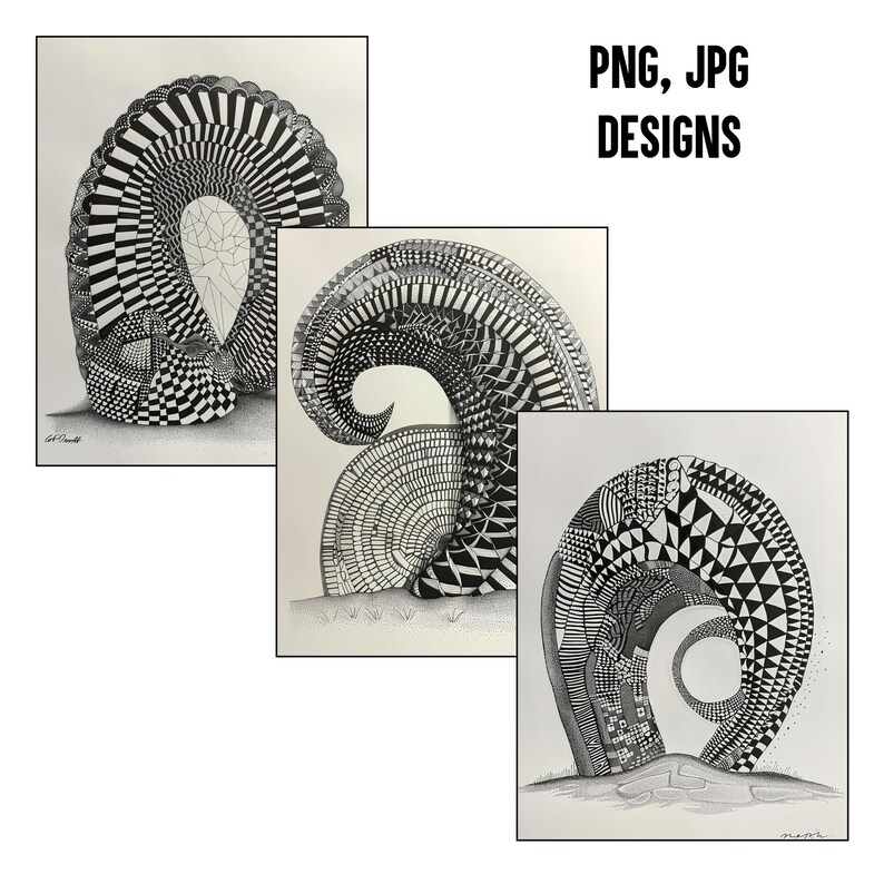 Zendoodle Spiral Practice Sheets Bundle | Greyscale & Gridline ...