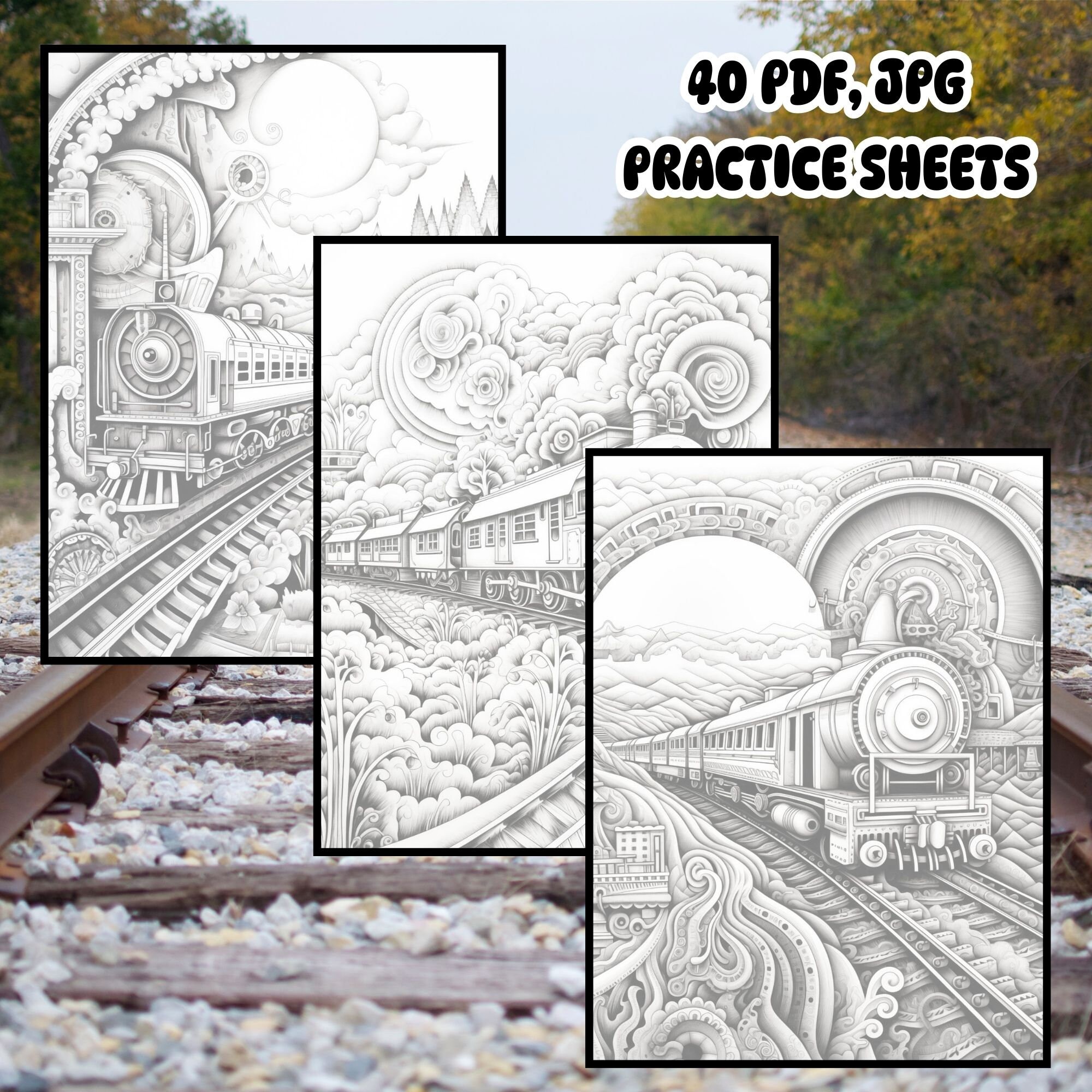 Zentangle Patterns and Practice Sheets, Zentangle Art Train, Zentangle ...