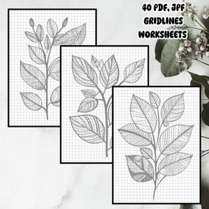 Zentangle Leaves Patterns, Large Leaves, Nature Prints, Ornaments Set ...