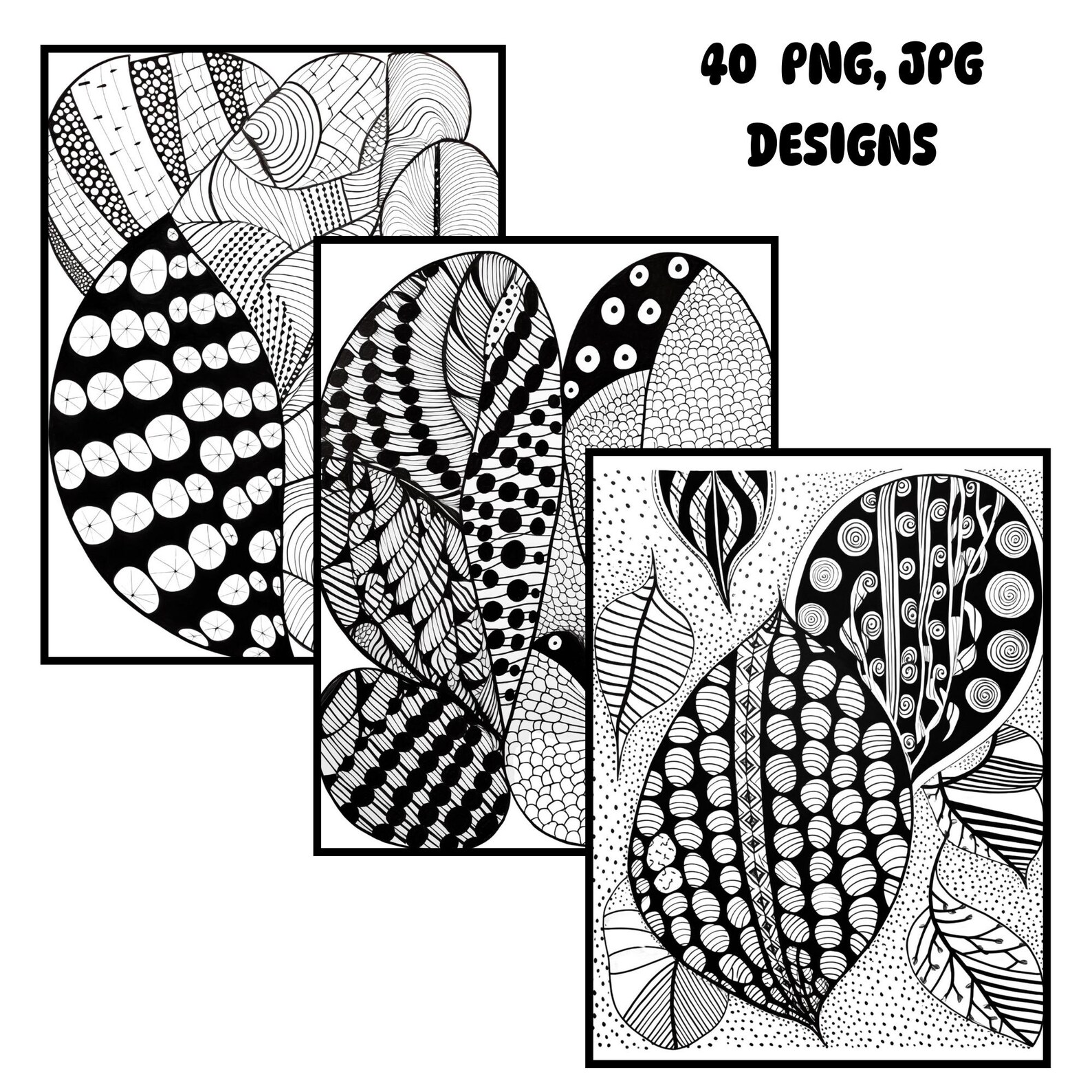 Zentangle Tracing Practice Sheets, Beginner-friendly Doodle Training ...