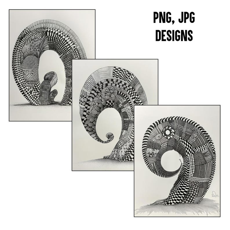Zendoodle Spiral Practice Sheets Bundle | Greyscale & Gridline ...