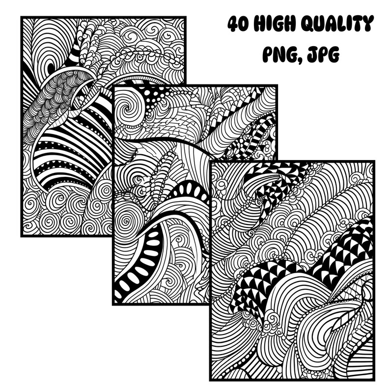 Zentangle Art Patterns, Beginner Friendly, Creative Templates (PDF, JPG ...