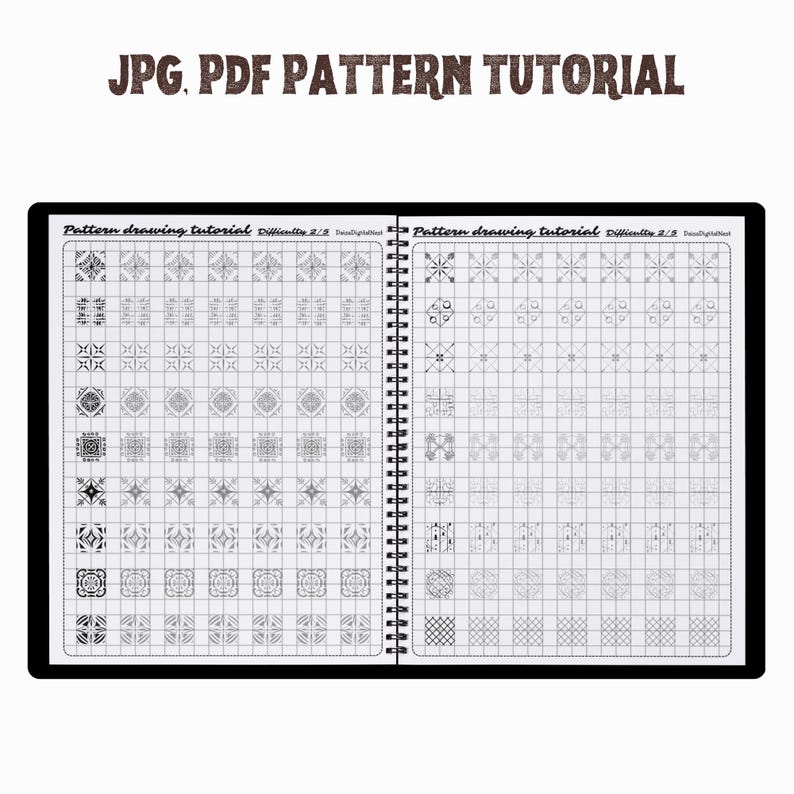 Pattern Tracing Zentangle & Doodle Magic: 2x2 Cell Pattern Drawing ...