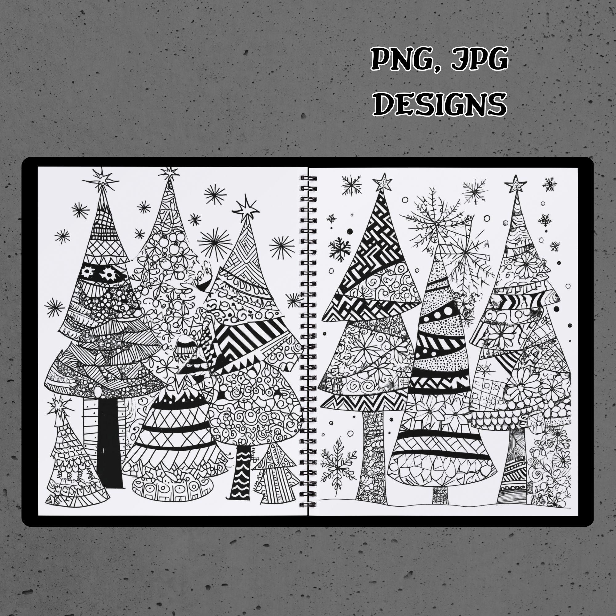 Creative Festive Tree Art - Zen Doodle Worksheets for Mindful ...