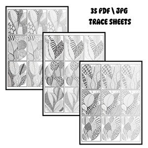Zentangle Tracing Practice Sheets, Beginner-friendly Doodle Training ...
