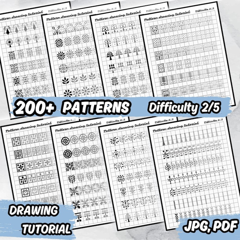 Mandala Art Pattern Sheets: Beginner DIY Drawing Templates (PDF, JPG ...