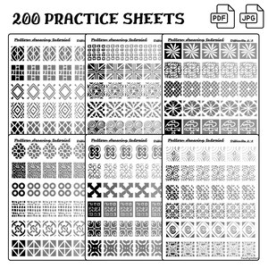 Beginner Mandala Tracing and DIY With Zentangle Art Pattern, Tangle ...