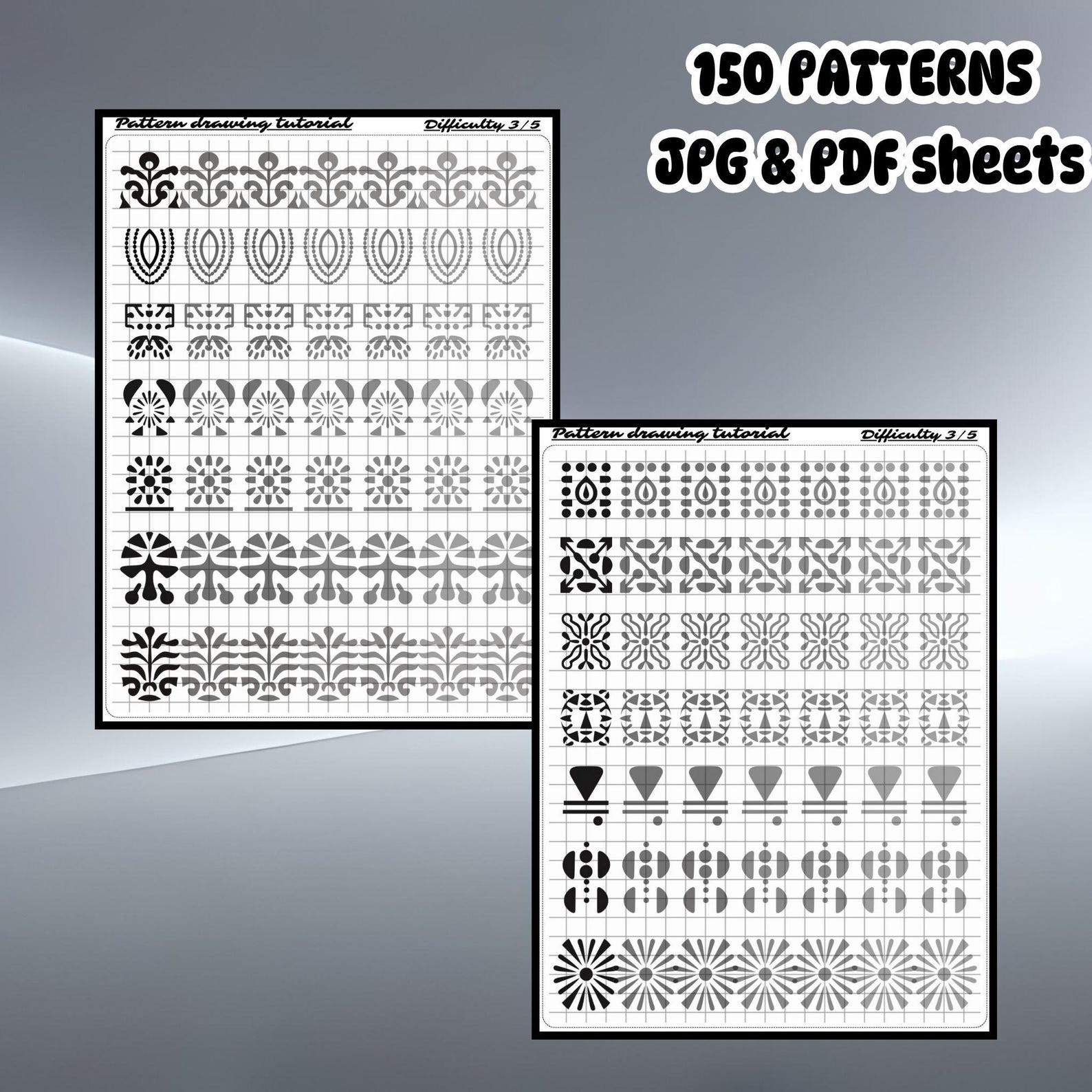 Mandala & Zentangle Training Workbook - Zen Doodle Art Patterns, Anti ...