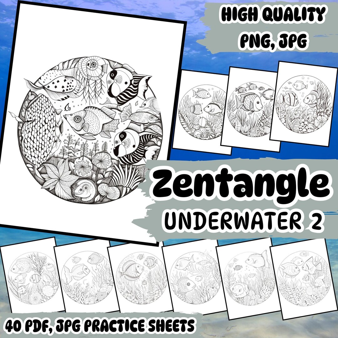 Ocean Landscape, Zentangle Patterns for Beginners, Zentangle Magic ...