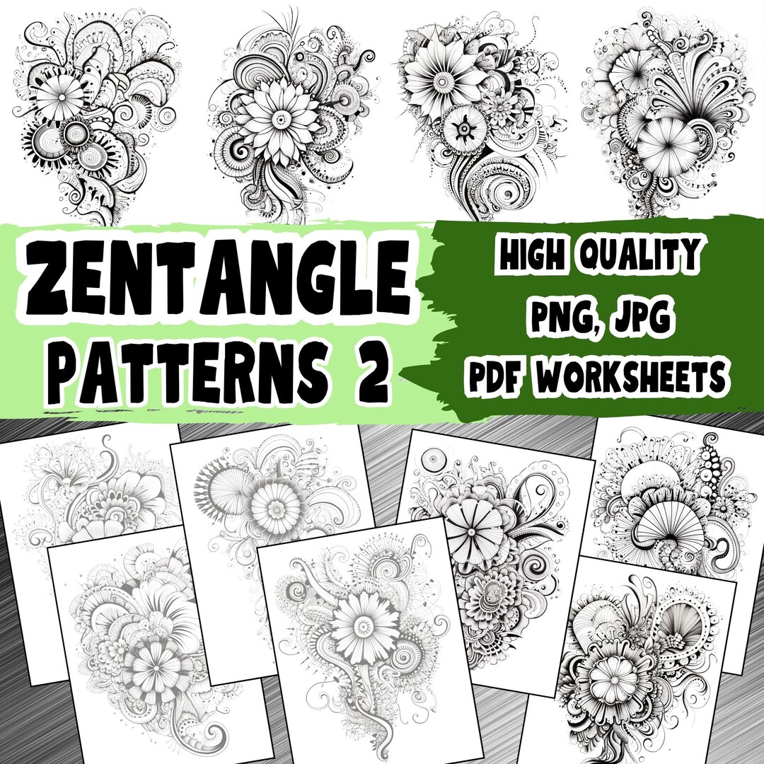 Zentangle With Expert Tutorials and Versatile Practice Sheets, Explore ...