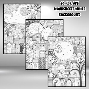 Zentangle Coloring Pages, House Patterns, Anti Stress Coloring ...