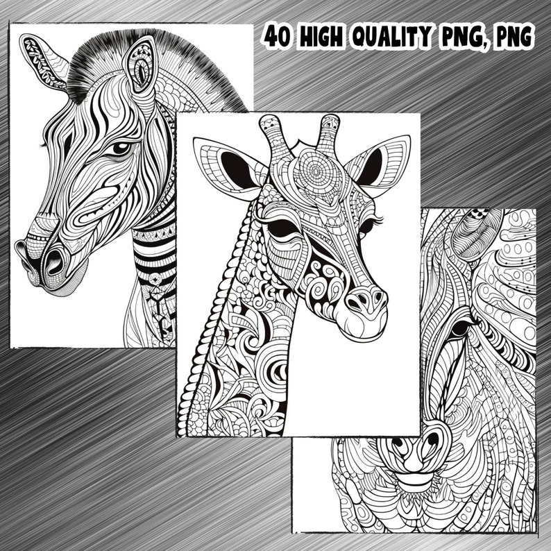 Zentangle Animal Designs, Detailed Animal Illustrations, Doodle ...